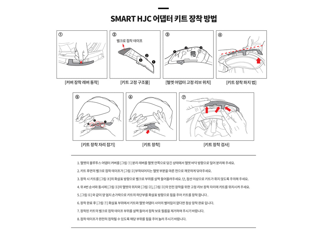 SMART HJC Adapter Kit – HJC HELMETS KOREA